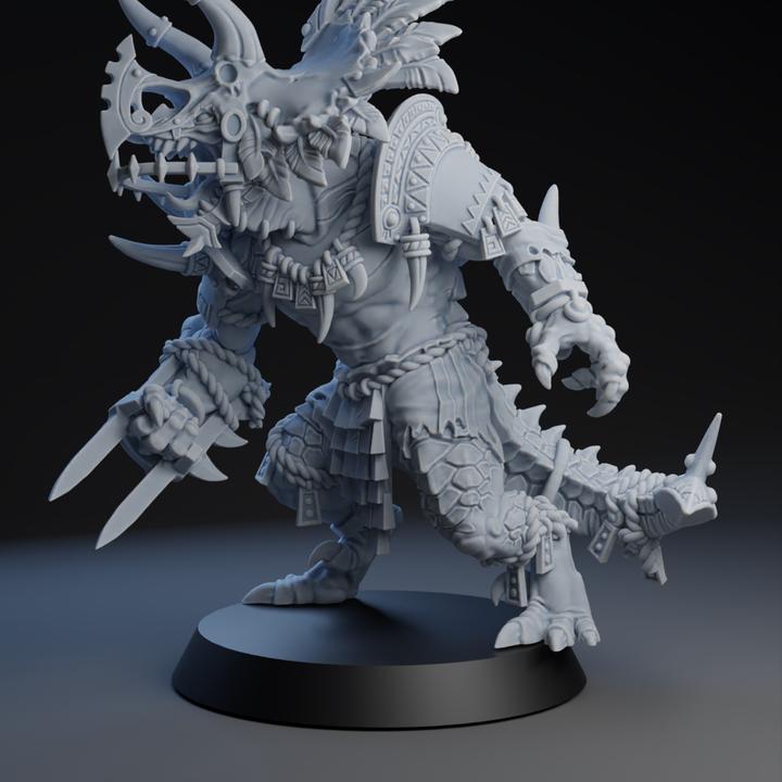 New Style Lizardmen Big Guy / Star Player Krox Fantasy Football ...